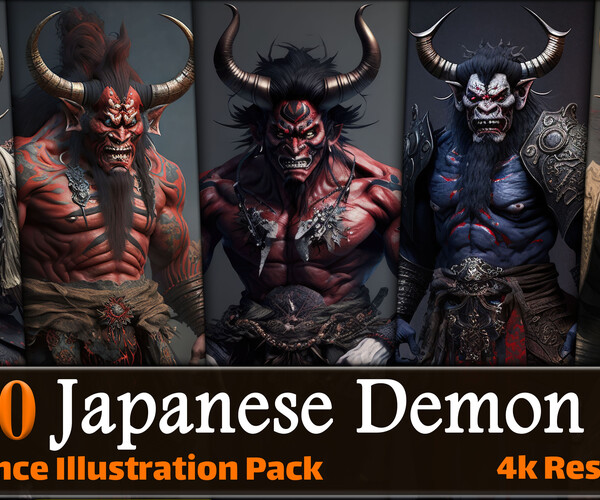 ArtStation - 200 Japanese Demon Reference Pack | 4K | v.4 | Artworks
