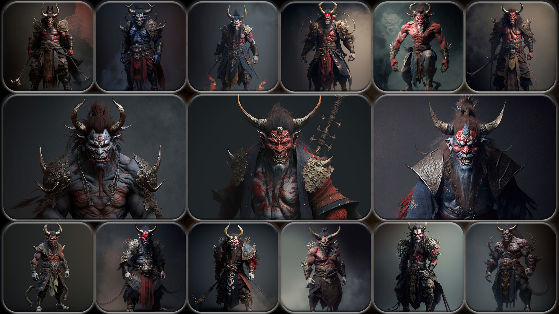 ArtStation - 200 Japanese Demon Reference Pack | 4K | v.4 | Artworks