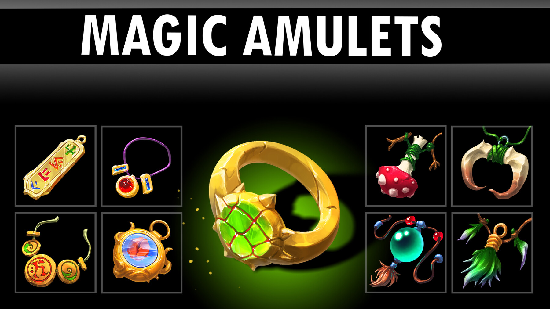 ArtStation - Magic Amulets | Game Assets