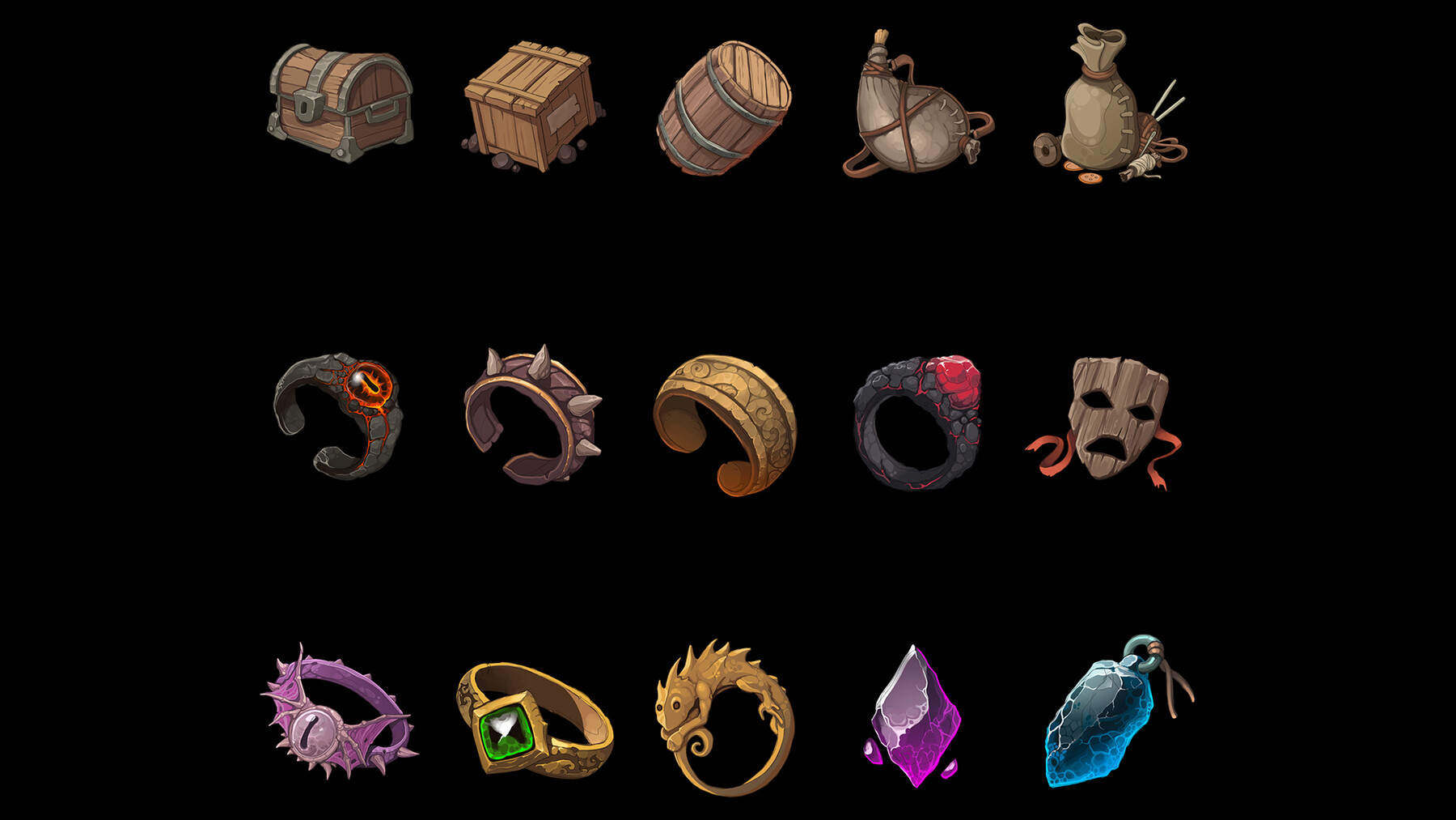 ArtStation - Artifact Cards 02 | Game Assets