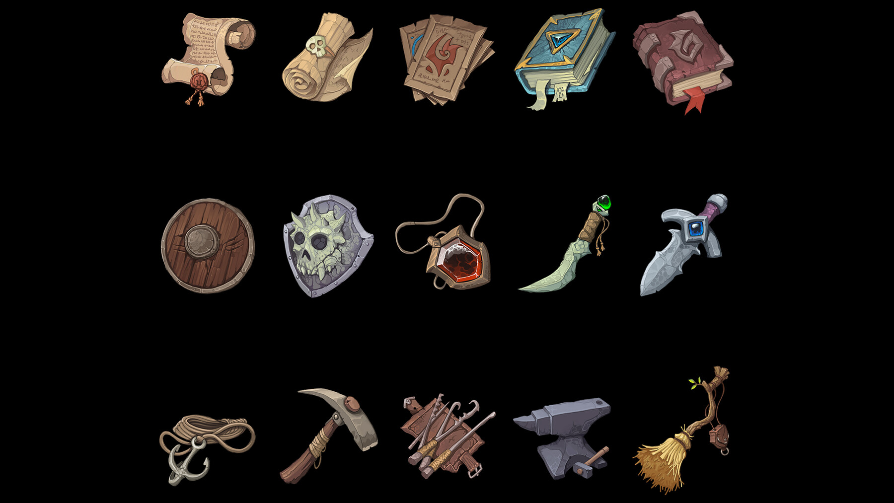 ArtStation - Artifact Cards 02 | Game Assets