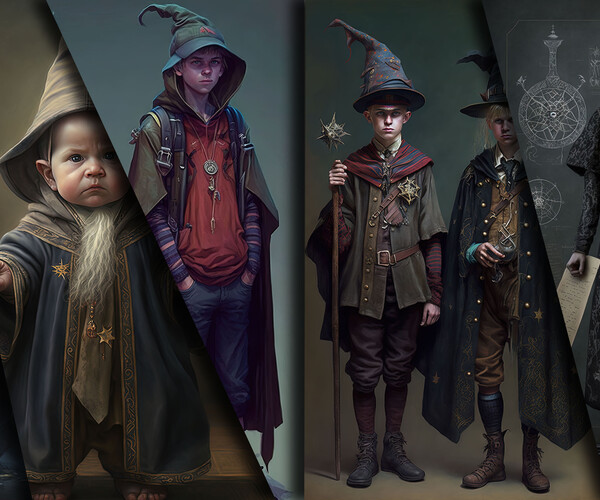 ArtStation - 100 Sorcerers and students of sorcery (More Than 8K ...