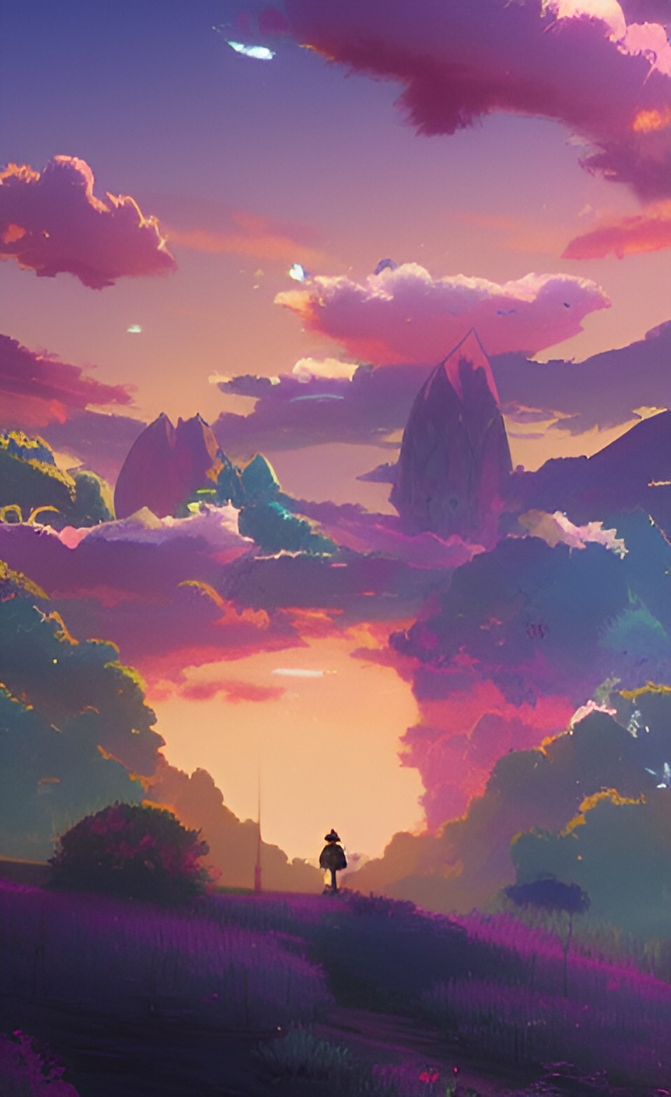 ArtStation - landscape of an anime field 6000-jpg pack wombo art | Artworks