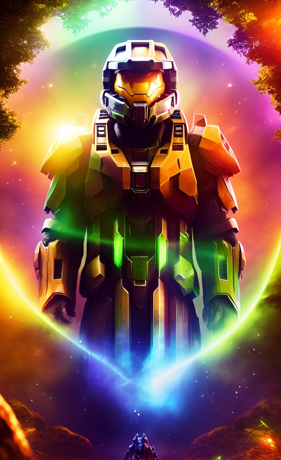 ArtStation - enchanted forest of destiny in halo world 3890-jpg pack ...