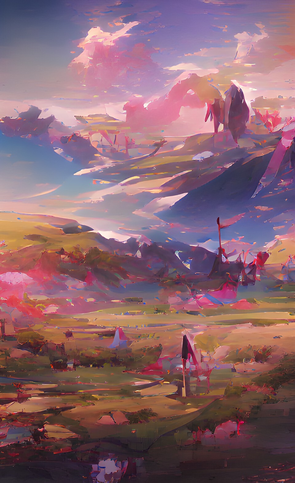 ArtStation - landscape of an anime field 6000-jpg pack wombo art | Artworks