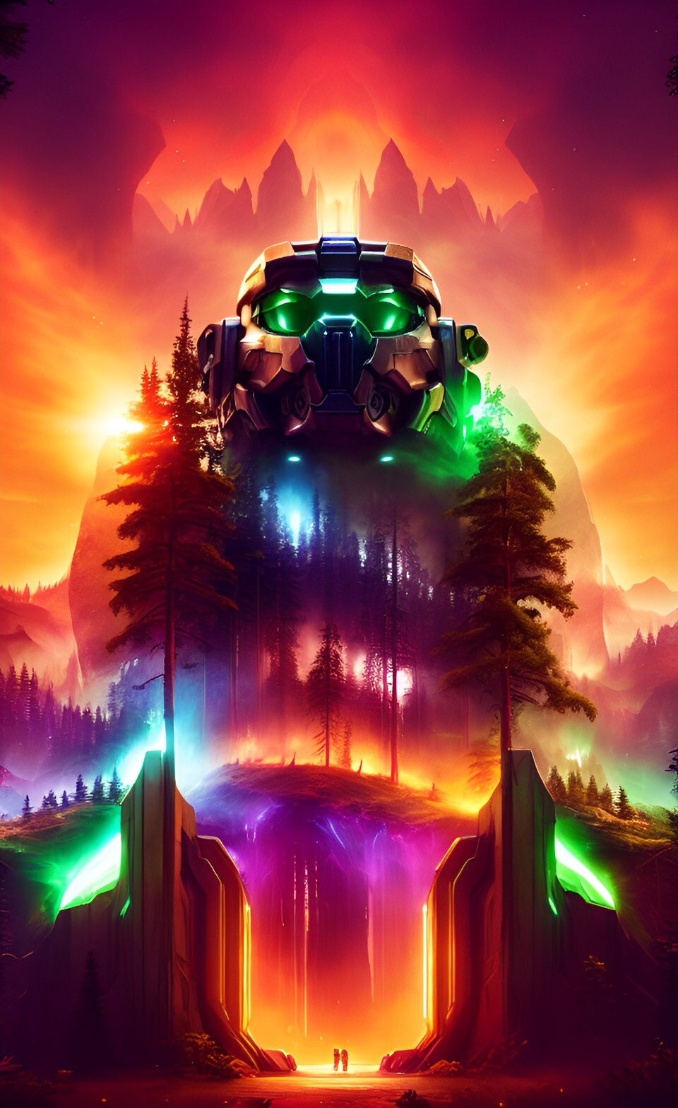 ArtStation - enchanted forest of destiny in halo world 3890-jpg pack ...