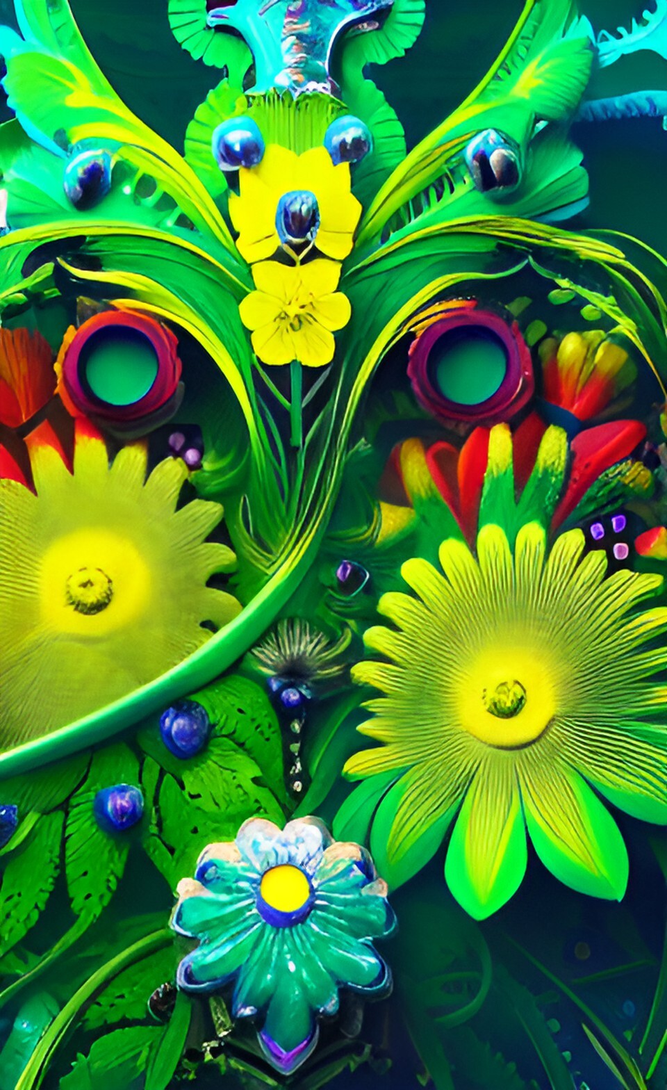 ArtStation - mechanical android flower 6680 -jpg pack wombo art | Artworks