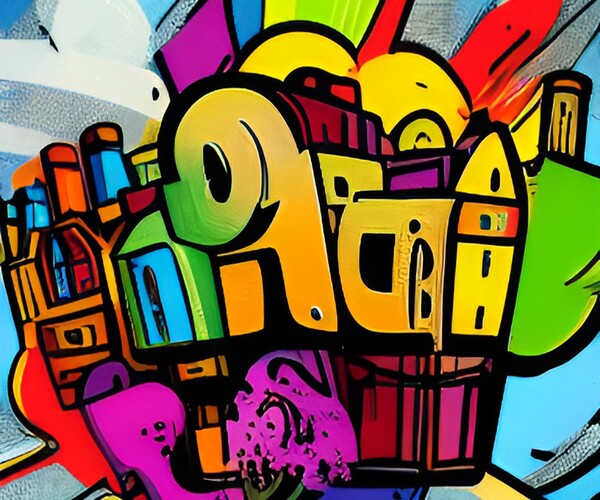 ArtStation - paint logo vector cartoon style 6480-jpg pack wombo art ...