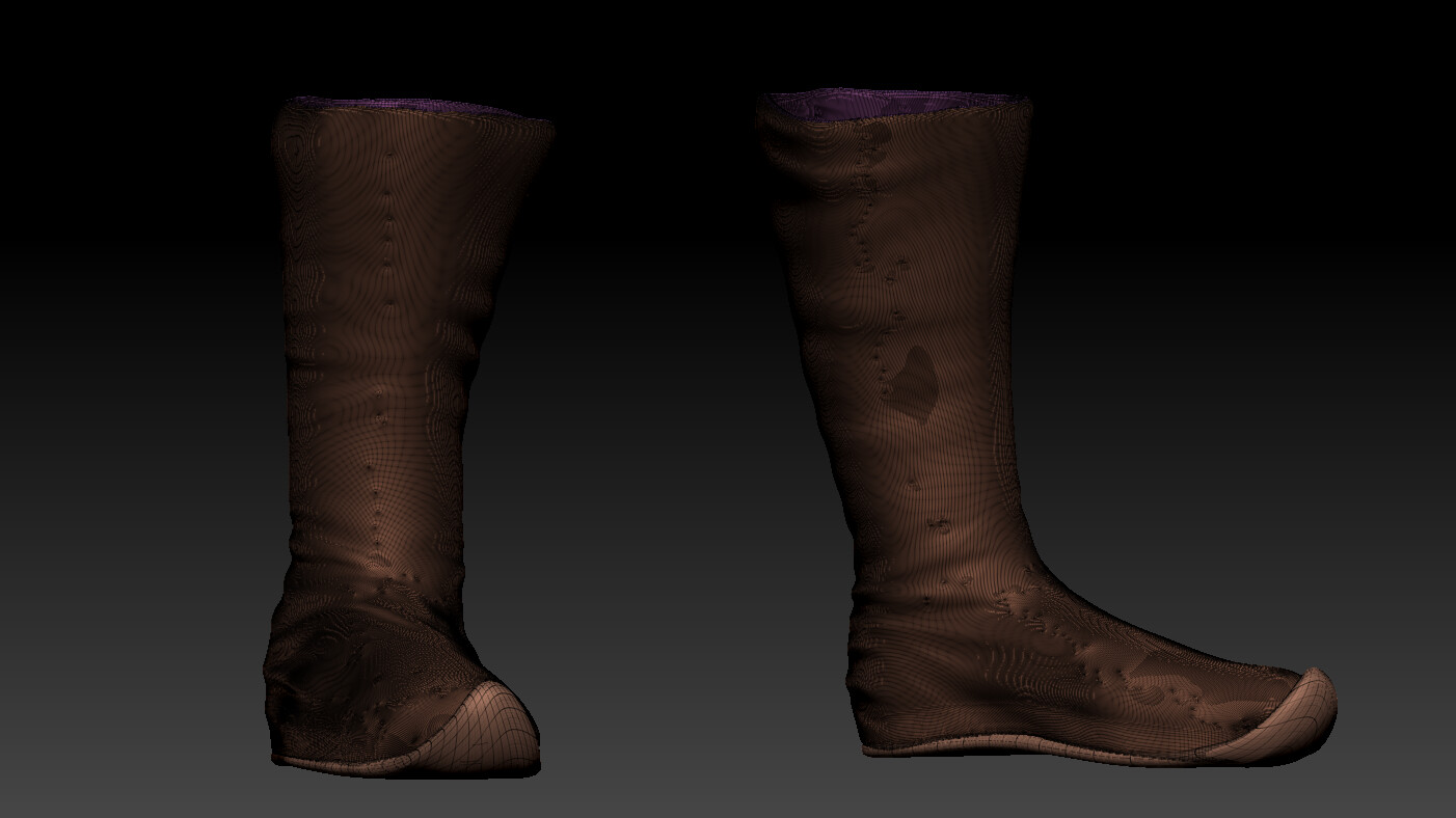 ArtStation - High-poly model Boots | Resources