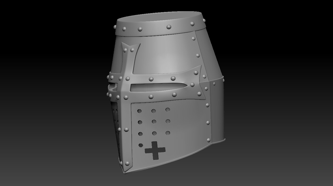 ArtStation - High-poly model knight helmet | Resources