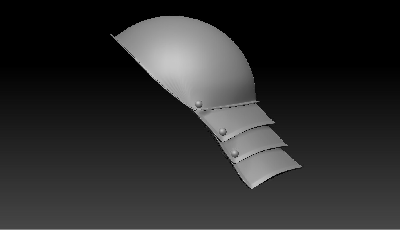 ArtStation - High-poly model knight pauldron | Resources