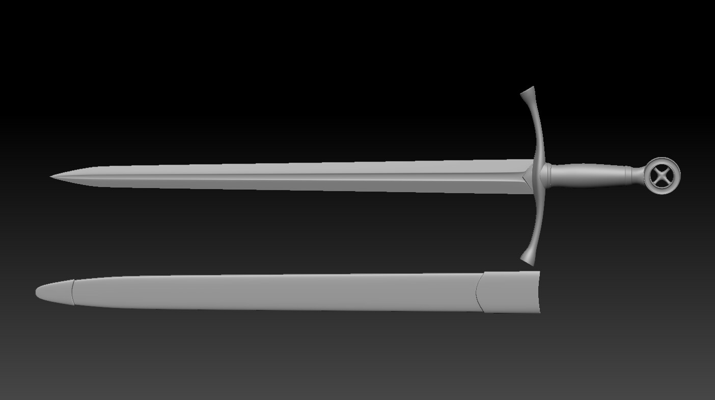 ArtStation - High-poly model sword sheath | Resources