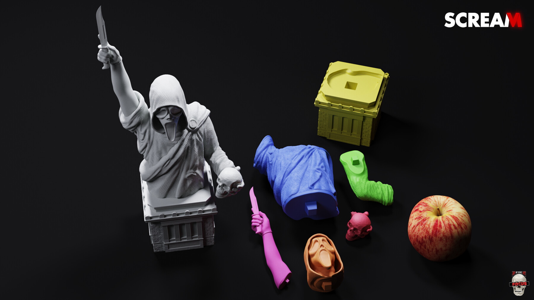 ArtStation - Scream - 3D Printable Statue Fanart | Resources