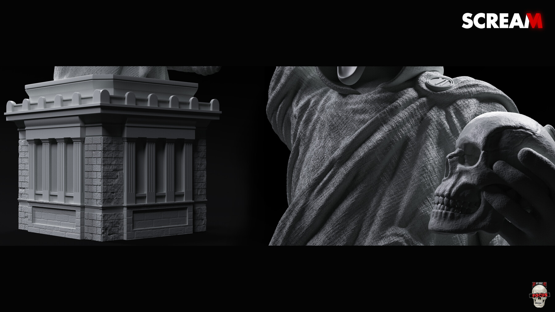 ArtStation - Scream - 3D Printable Statue Fanart | Resources