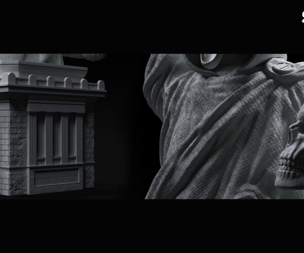 ArtStation - Scream - 3D Printable Statue Fanart | Resources