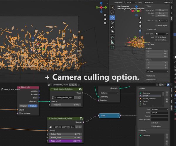 ArtStation - Blender Geometry Nodes Scatter Space | Resources