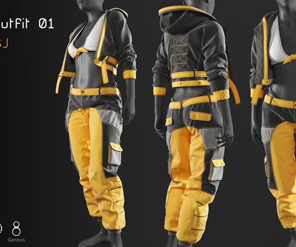 ArtStation - Urban Outfit - 01 | Game Assets
