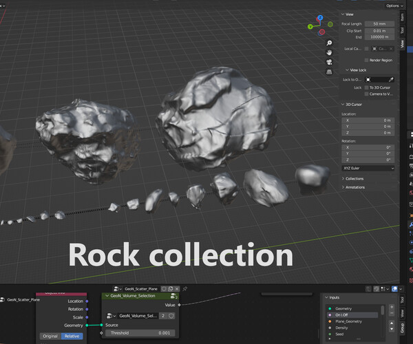 ArtStation - Blender Geometry Nodes Scatter Space | Resources