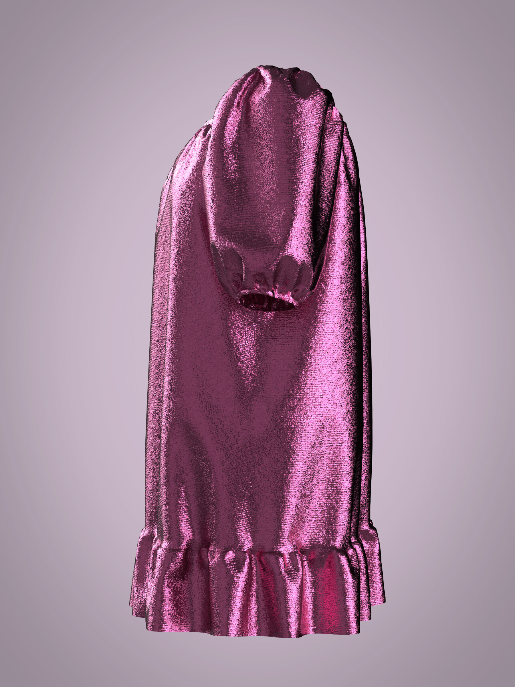 ArtStation - 3D FUCHSIA METALLIC DRESS /WOMEN | Resources