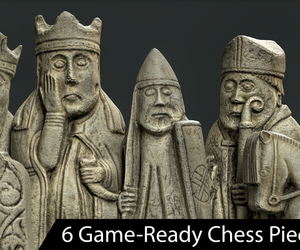 ArtStation - Early Medieval Chess Set "Lewis Chessmen" | Resources
