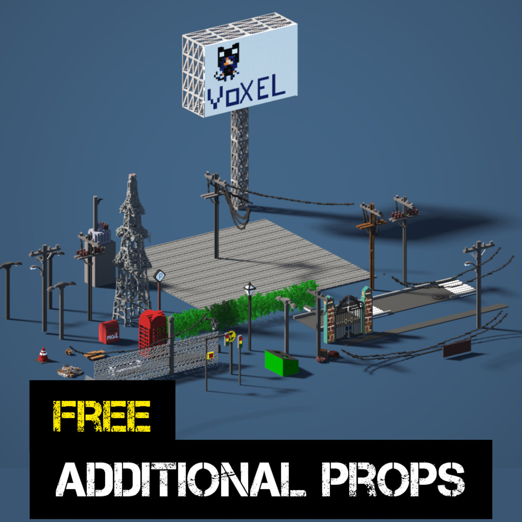 ArtStation - BUILDING KITBASH 3D Models + Free Props | Resources