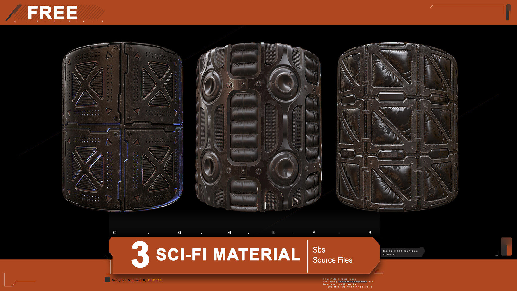 ArtStation - FREE Sci fi Material (PBR) | Resources