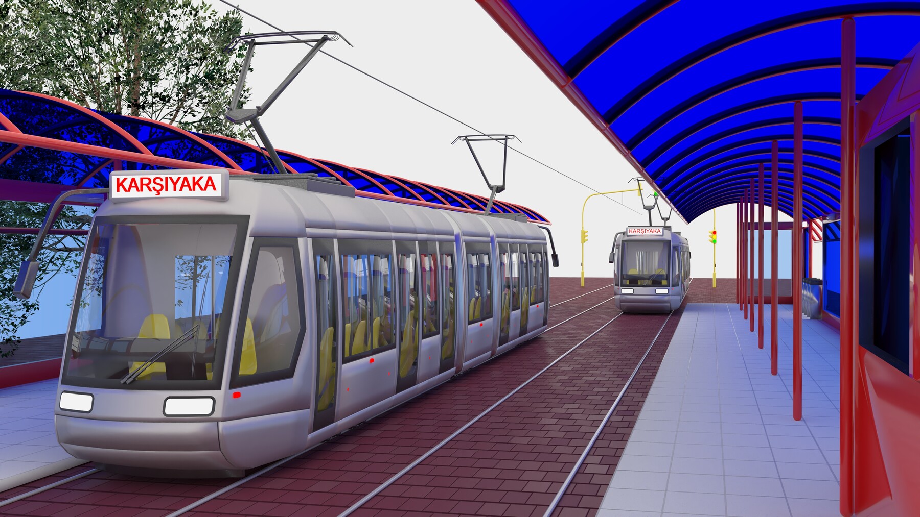 ArtStation - Tram and Station 4K | Resources