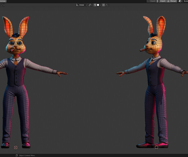 ArtStation - Rabbit Boss - 3D Modeling - Blender | Game Assets