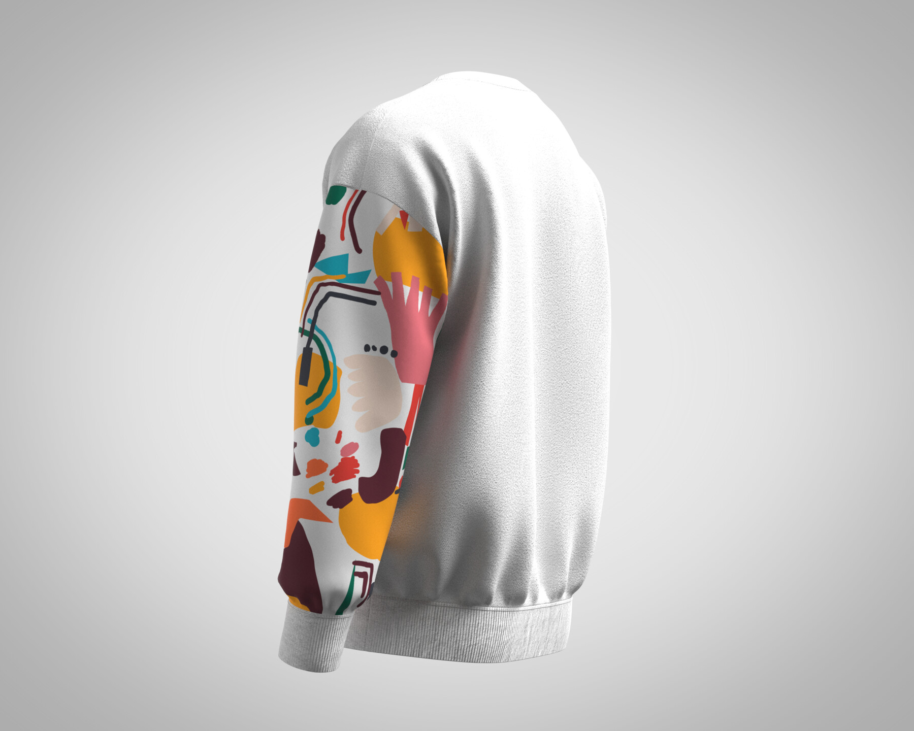 ArtStation - Printed Sleeve Sweatshirt | Resources