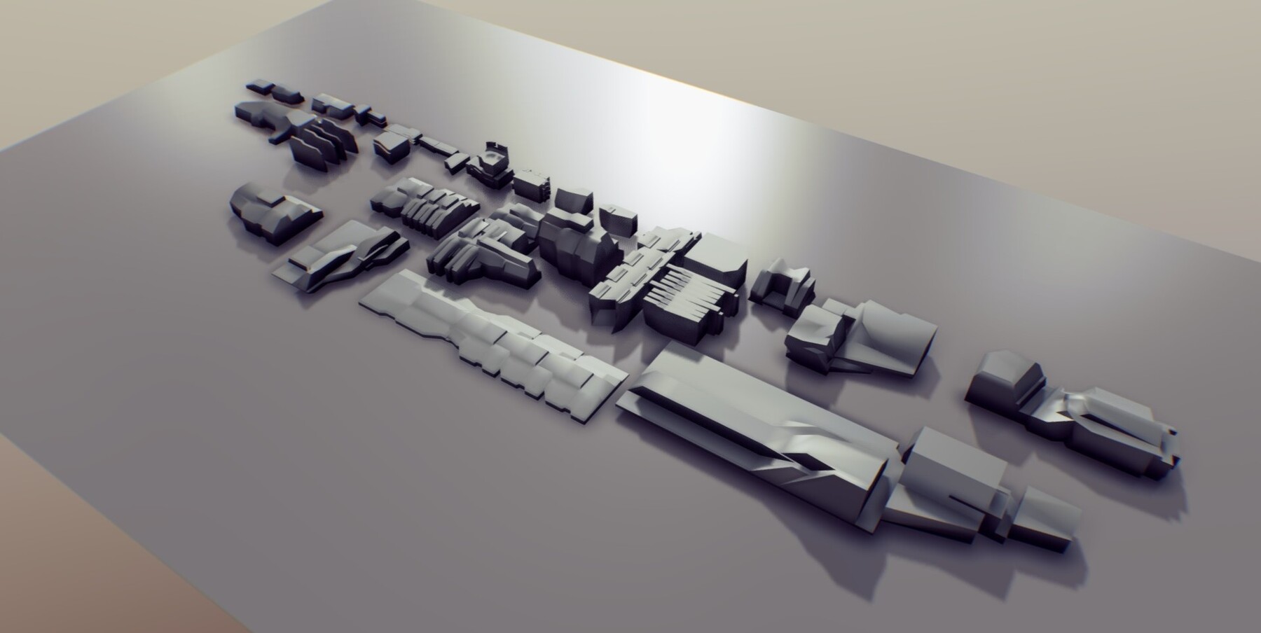 ArtStation - futuristic architecture set - zmvr | Game Assets