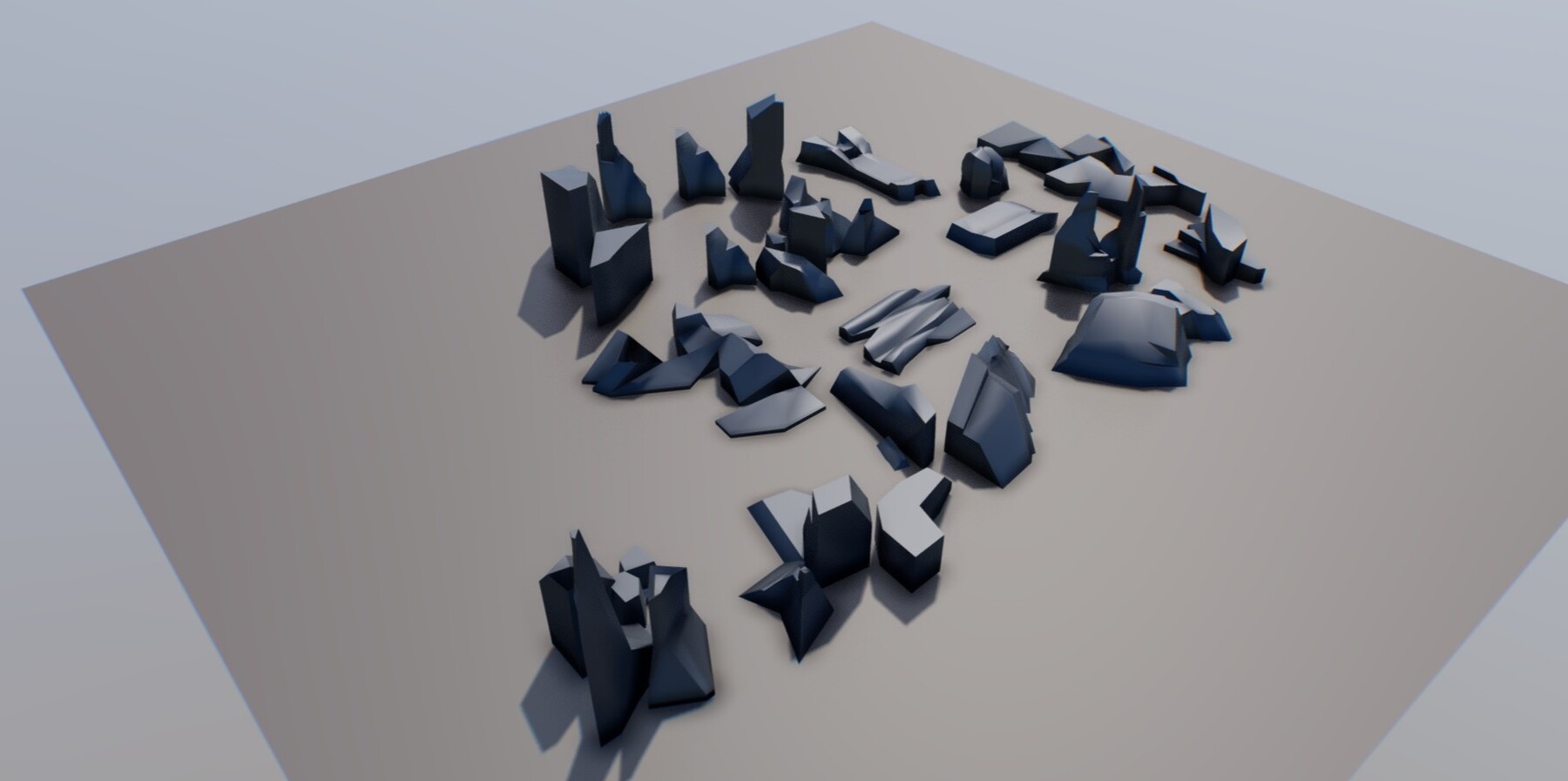 ArtStation - futuristic architecture set - str | Game Assets