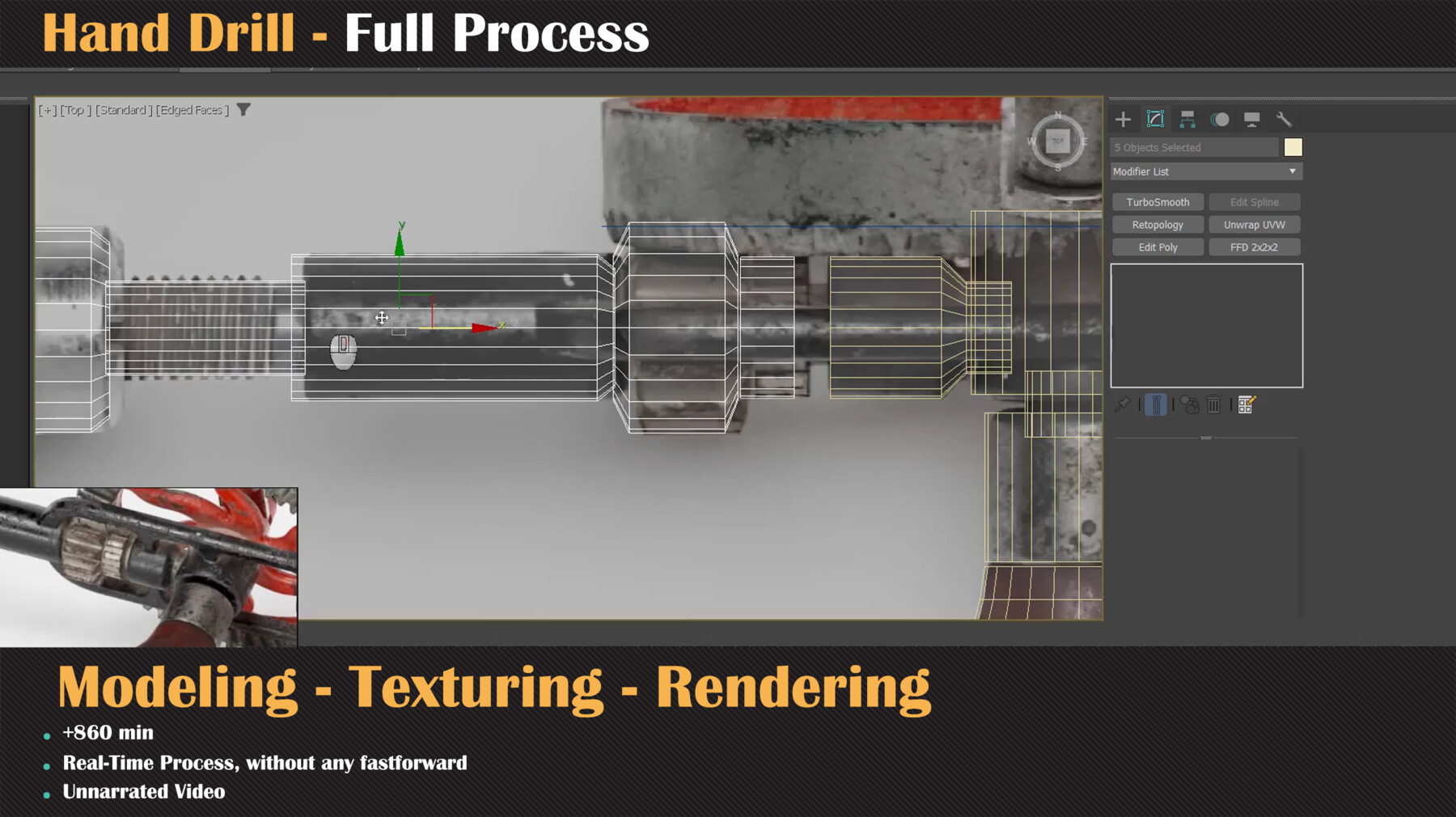 ArtStation - Hand Drill - Tutorial Full Process | Tutorials
