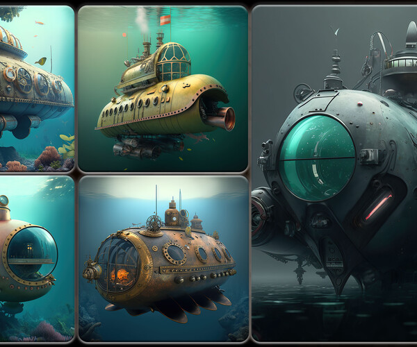ArtStation - 210 Submarine Reference Pack | 4K | v.1 | Artworks