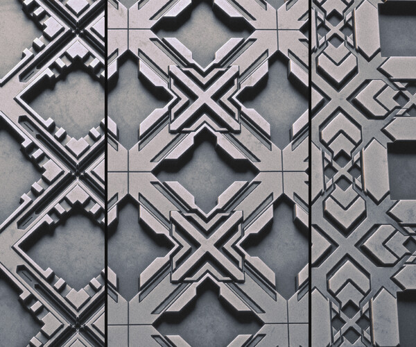 ArtStation - 100 SCI FI PATTERN | Brushes