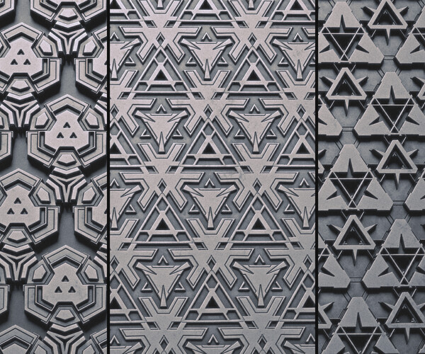 ArtStation - 100 SCI FI PATTERN | Brushes