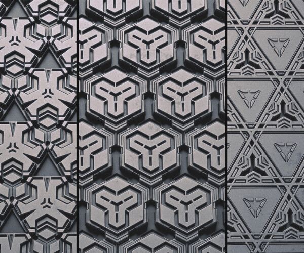 ArtStation - 100 SCI FI PATTERN | Brushes