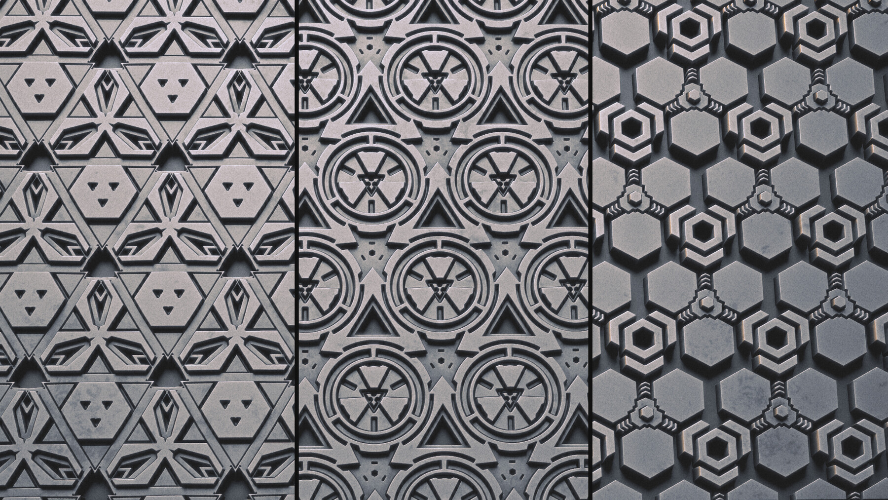 ArtStation - 100 SCI FI PATTERN | Brushes