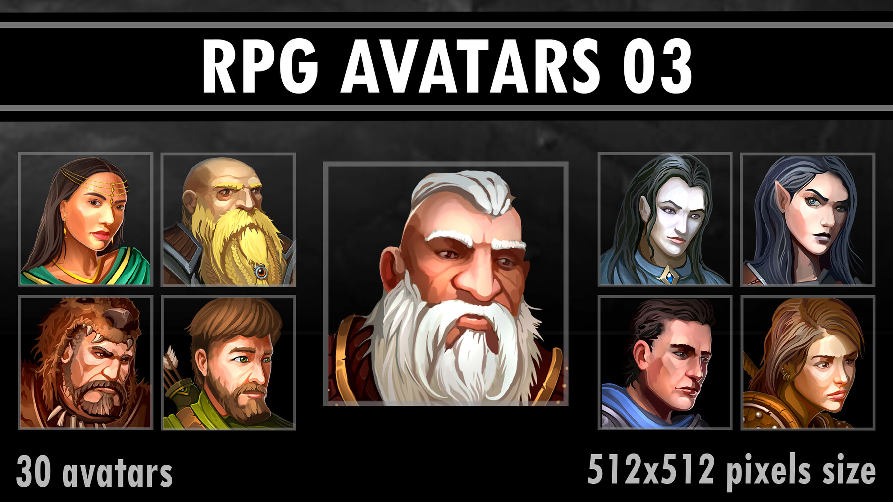 ArtStation - RPG Avatars 03 | Game Assets
