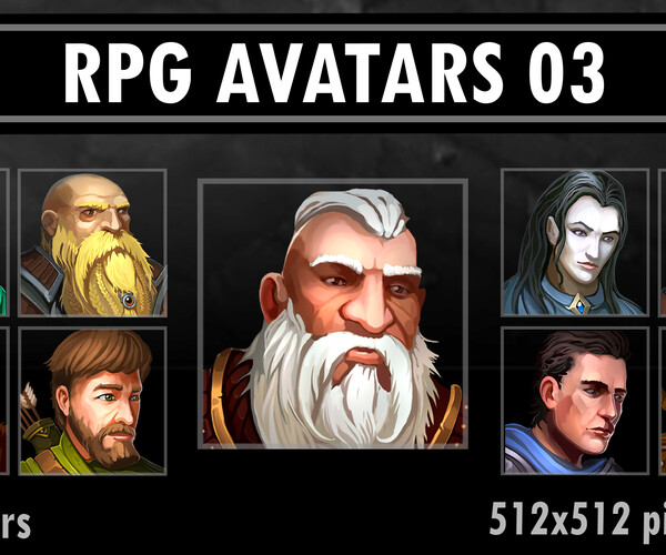ArtStation - RPG Avatars 03 | Game Assets