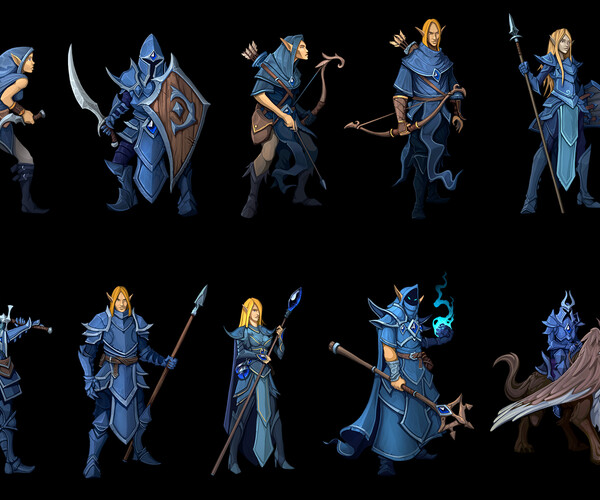 ArtStation - Fantasy Army Characters pack3 | Game Assets