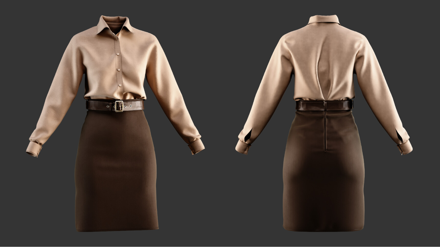 ArtStation - 5 SET OF CLOTHES (ZPRJ+OBJ+FBX) - VOL 01 | Game Assets