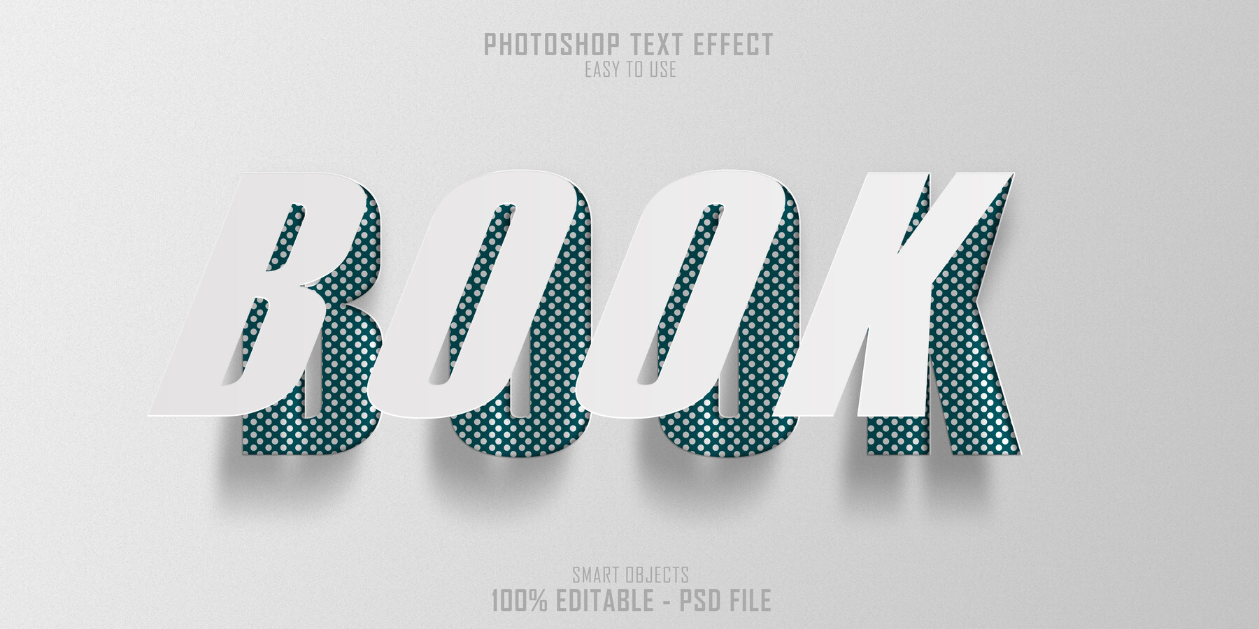 ArtStation - 3D Book. PSD fully editable text effect. Layer style PSD ...