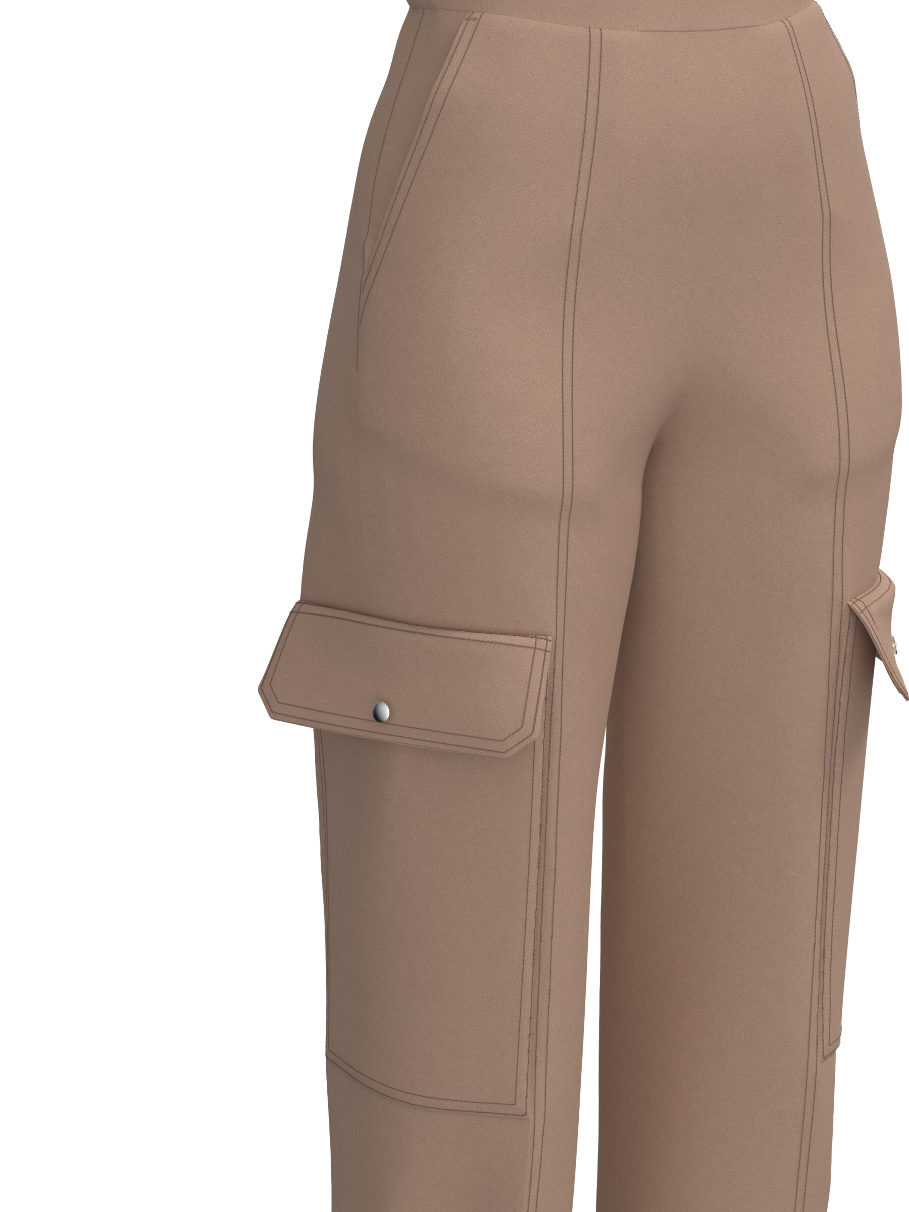 ArtStation - 3D BEIGE CARGO PANT | Resources