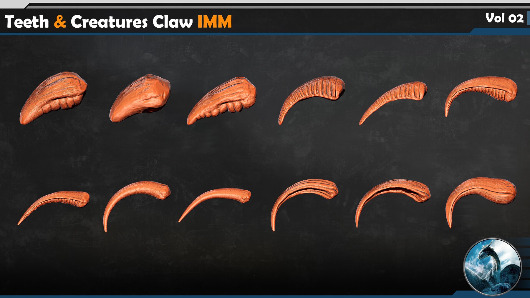 ArtStation - Teeth & Creatures Claw IMM Vol 02 | Brushes