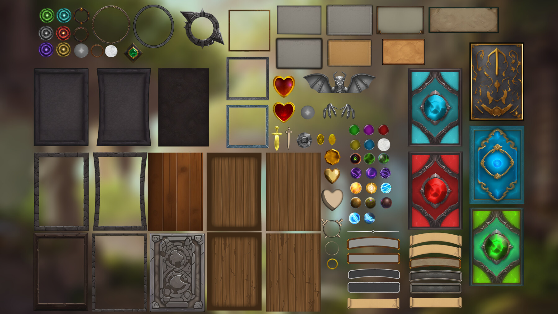 ArtStation - Fantasy TCG Card Design Kit | Game Assets