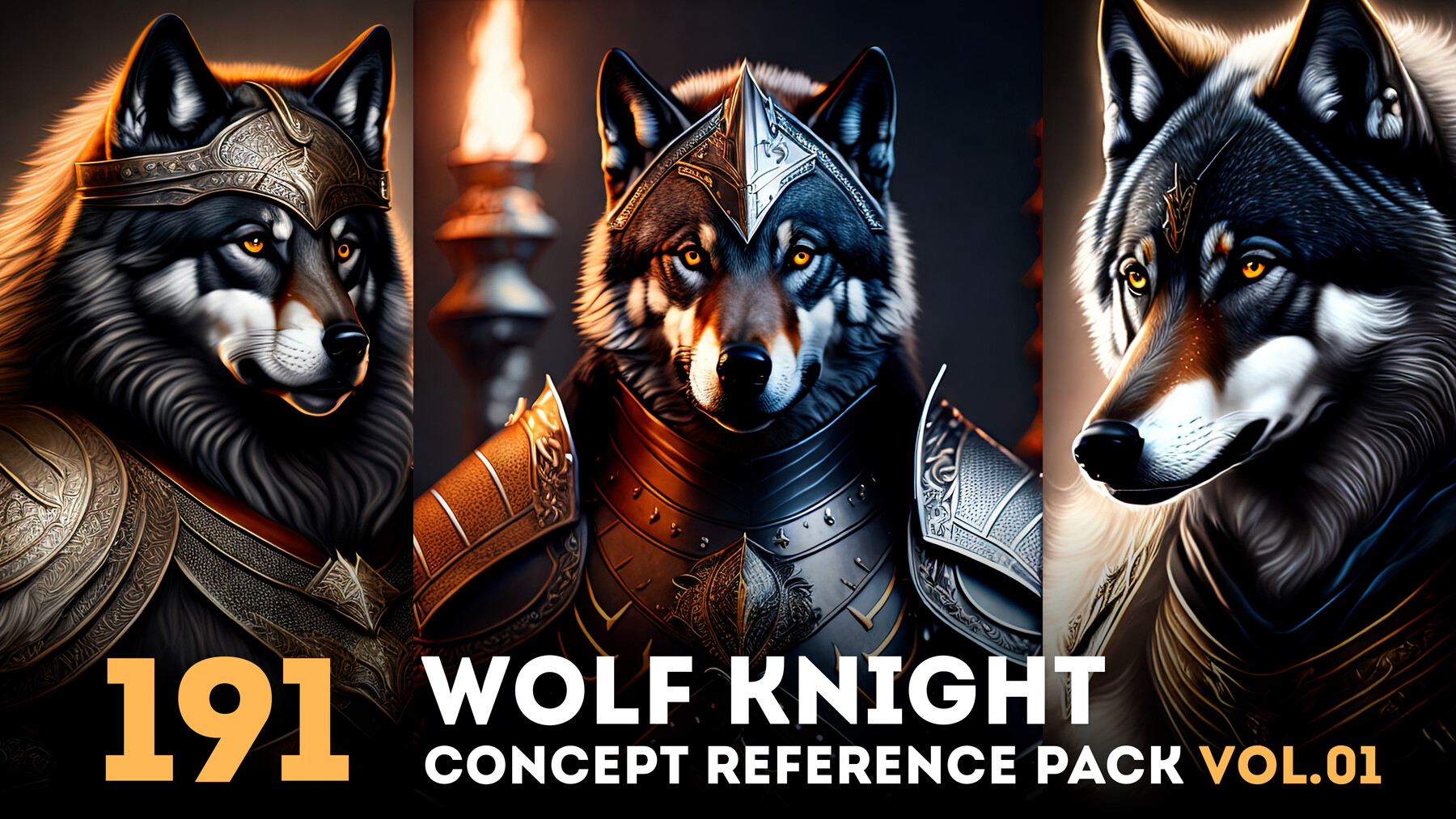 ArtStation - 191 arts - Wolf Knight - Concept Reference Pack Vol.01 ...
