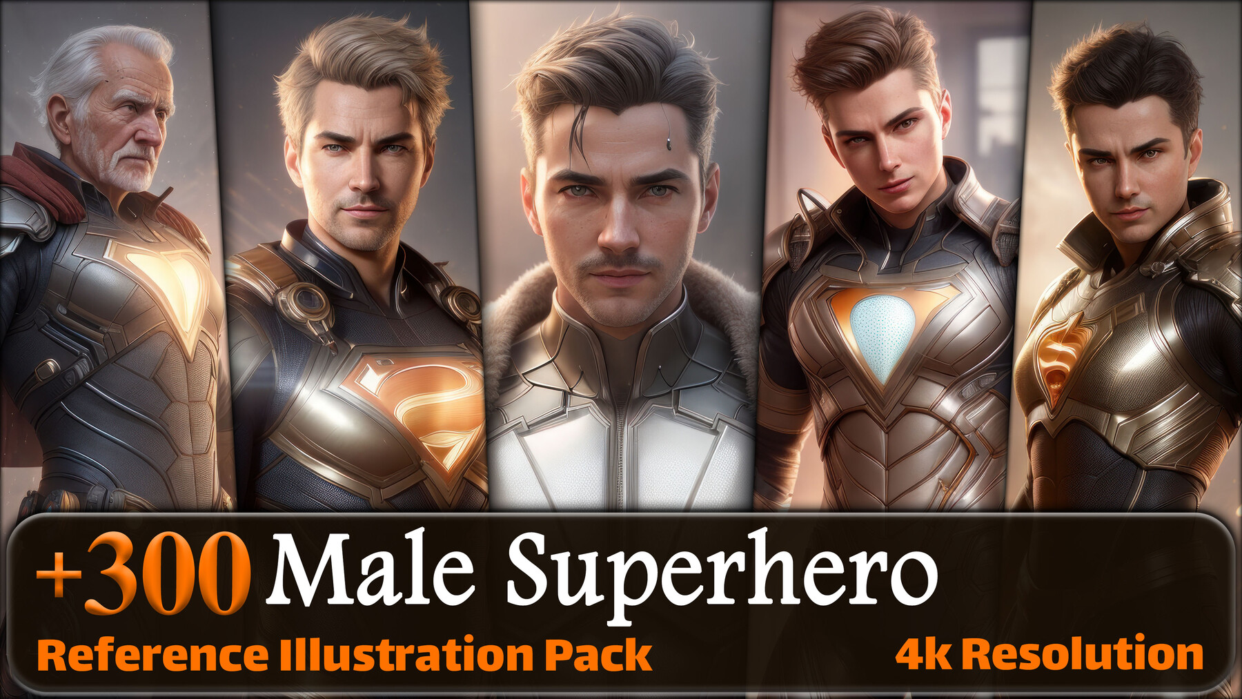 ArtStation - 300 Realistic Male Superhero Reference Pack | 4K | v.2 ...