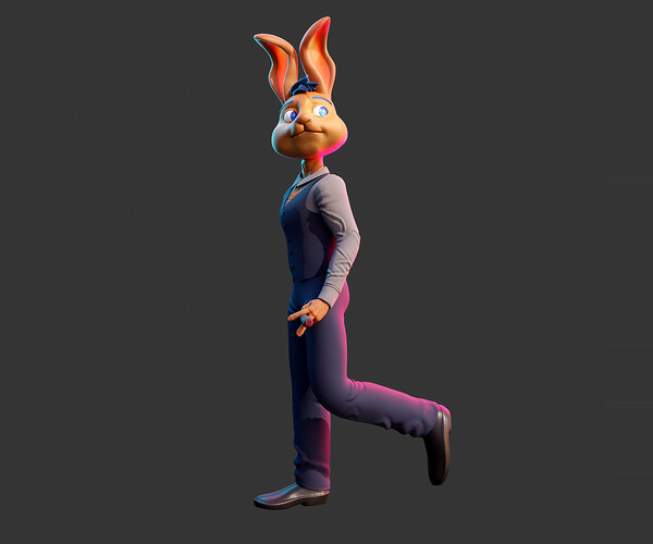 ArtStation - Rigged Rabbit Boss - Blender | Game Assets