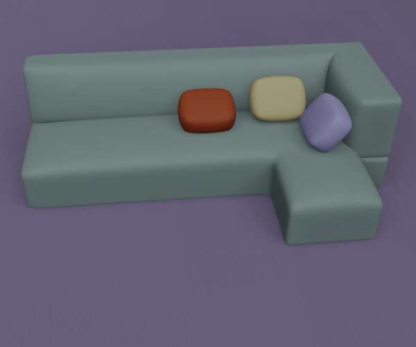 ArtStation - Modern high poly couch for Interior design | Game Assets