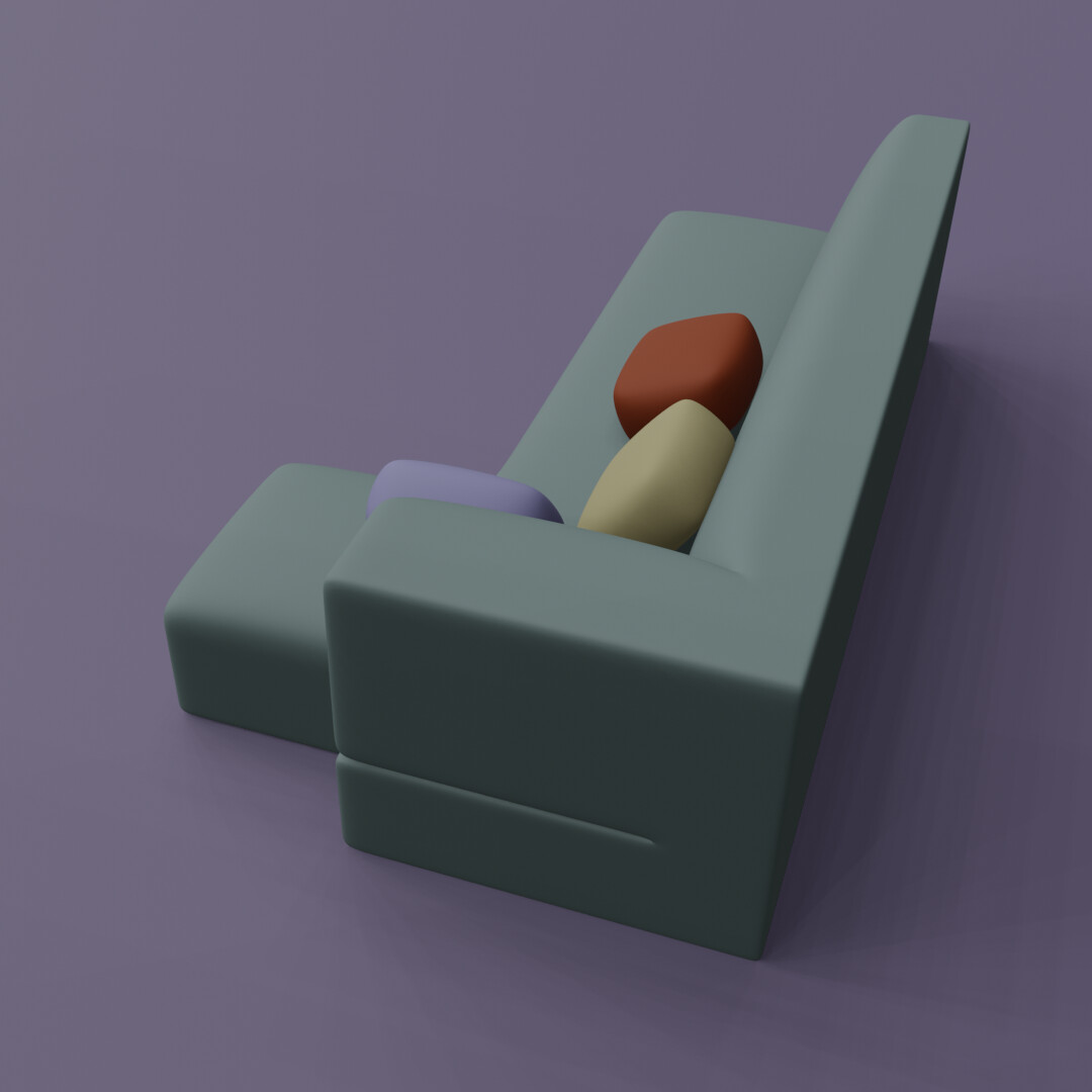 ArtStation - Modern high poly couch for Interior design | Game Assets